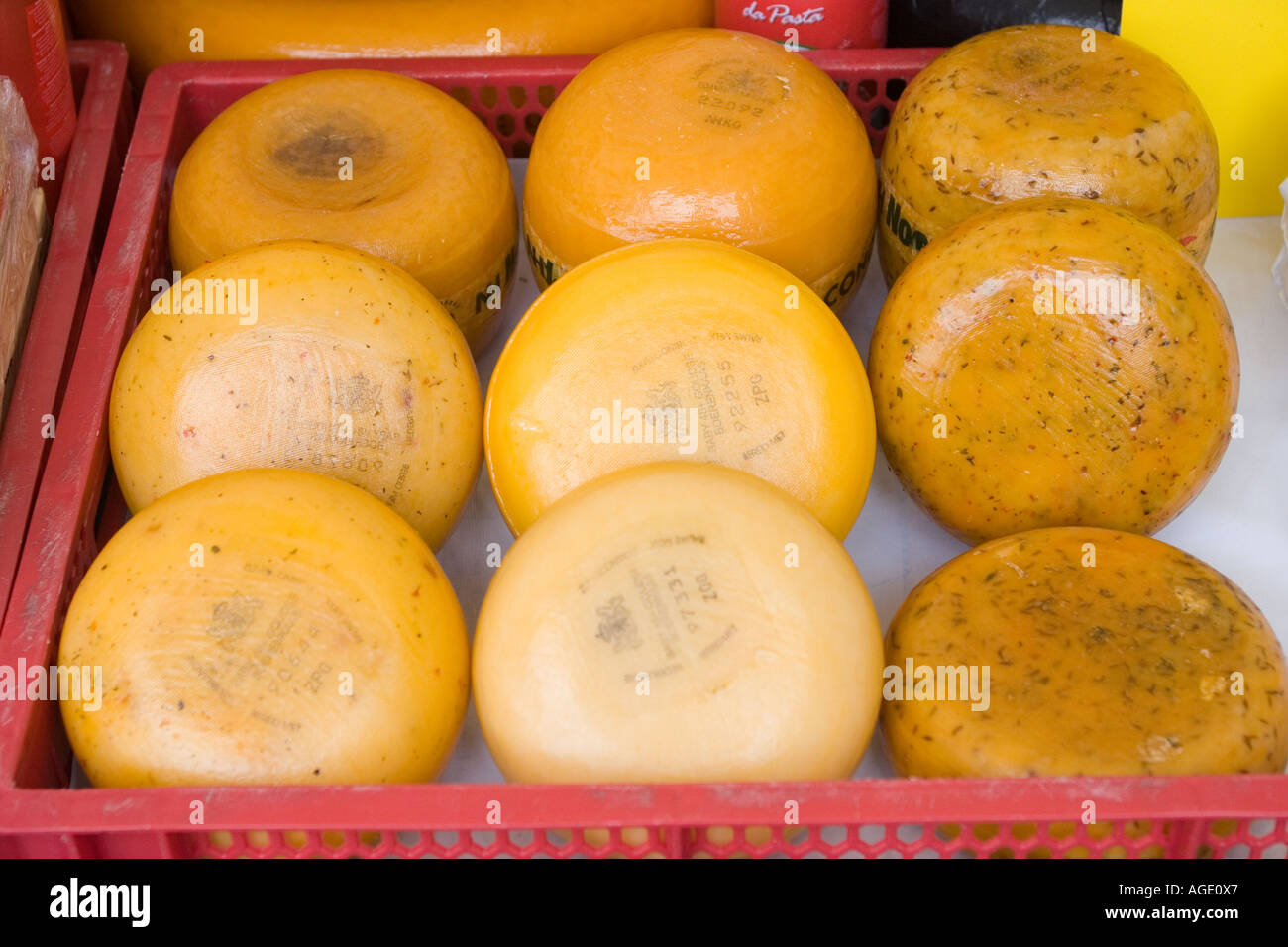 Market Cheese Stall Rotterdam Netherlands Stock Photo - Alamy