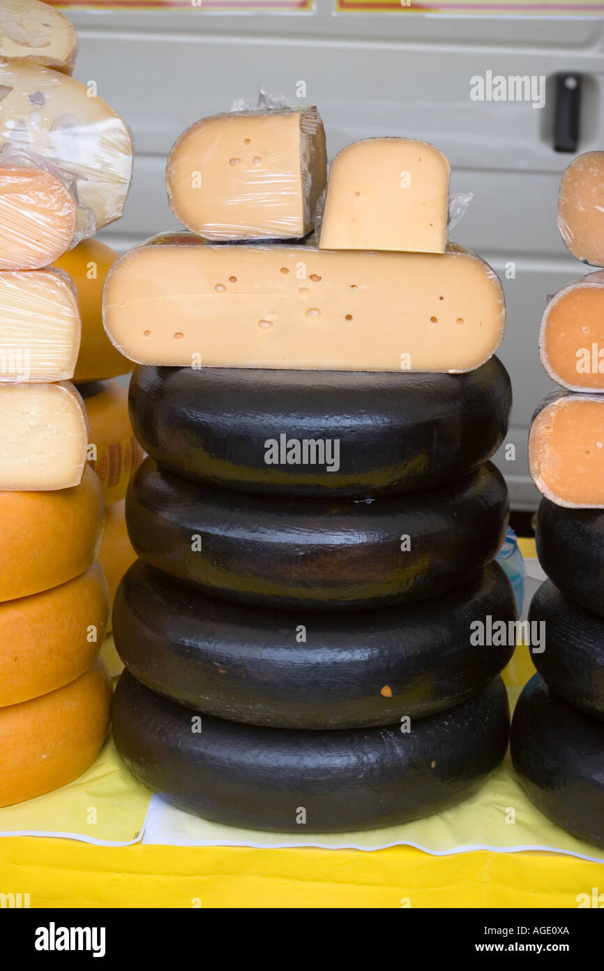 Market Cheese Stall Rotterdam Netherlands Stock Photo - Alamy