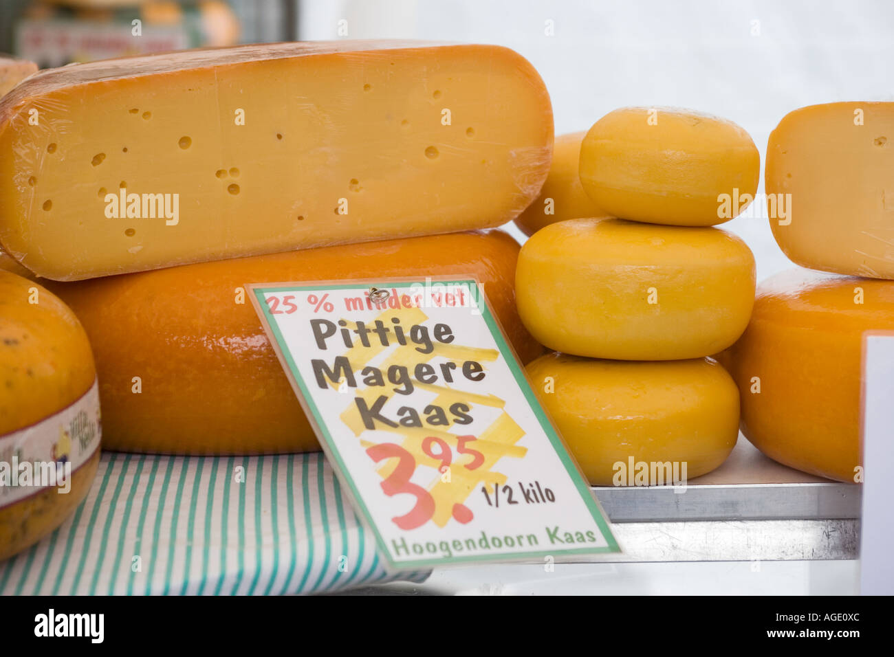 Market Cheese Stall Rotterdam Netherlands Stock Photo - Alamy