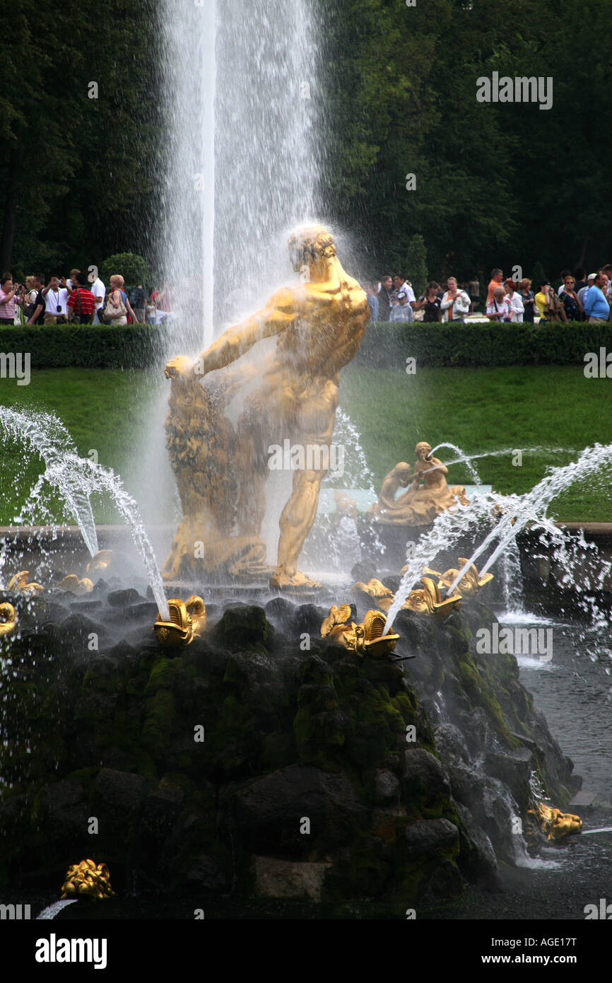 Samson rending open the jaws of the Lion Stock Photo - Alamy