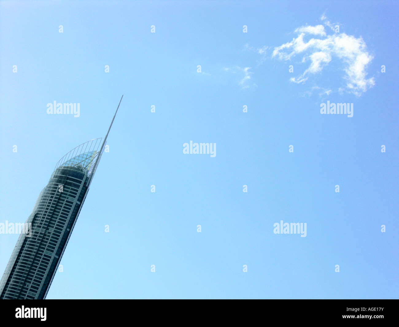 Skyscraper and cloud Stock Photo - Alamy
