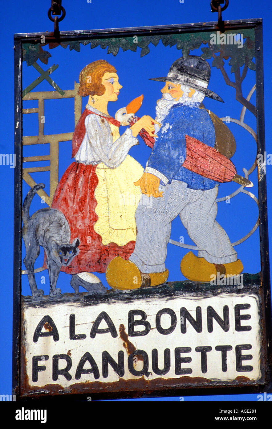 AN OLD SHOP SIGN IN MONTMARTRE PARIS FRANCE Stock Photo - Alamy
