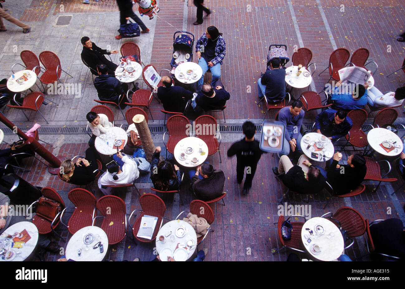 Greece Athens Outdoors Lucafe cafe Stock Photo - Alamy