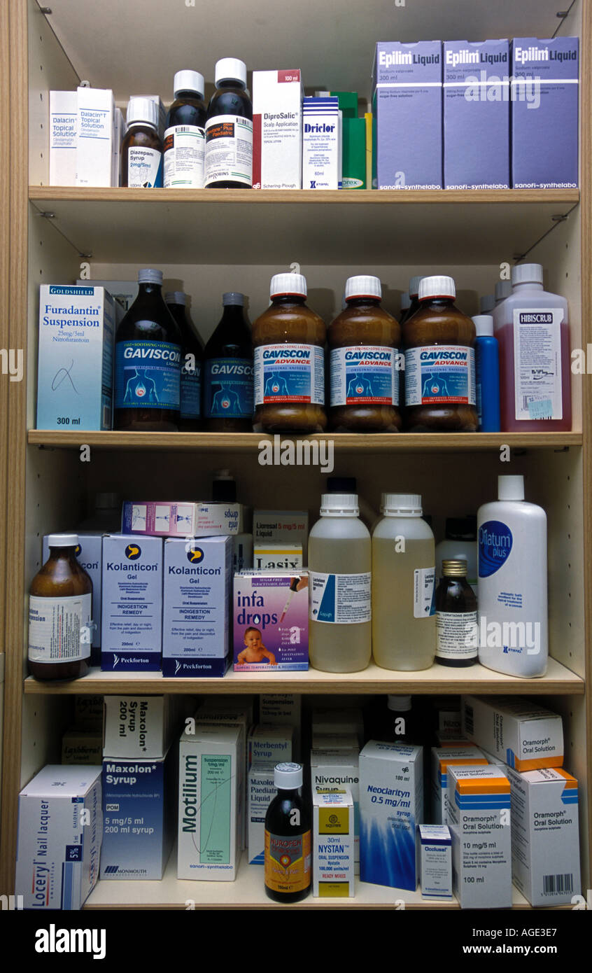 Medicine bottles packets row hi-res stock photography and images - Alamy