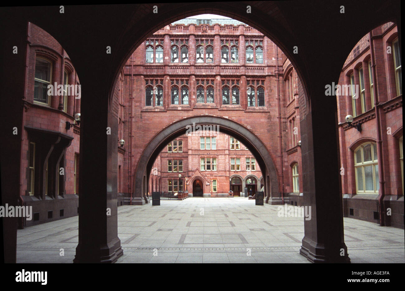 Arched inner yard London Stock Photo - Alamy