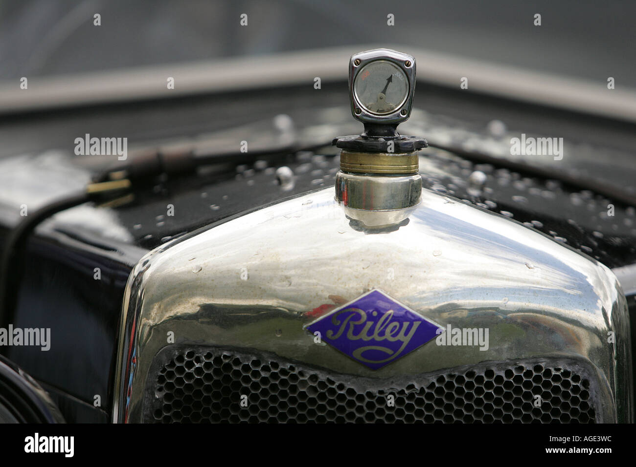 Riley Logo thermometer radiator classic car old history vehicle vintage ...