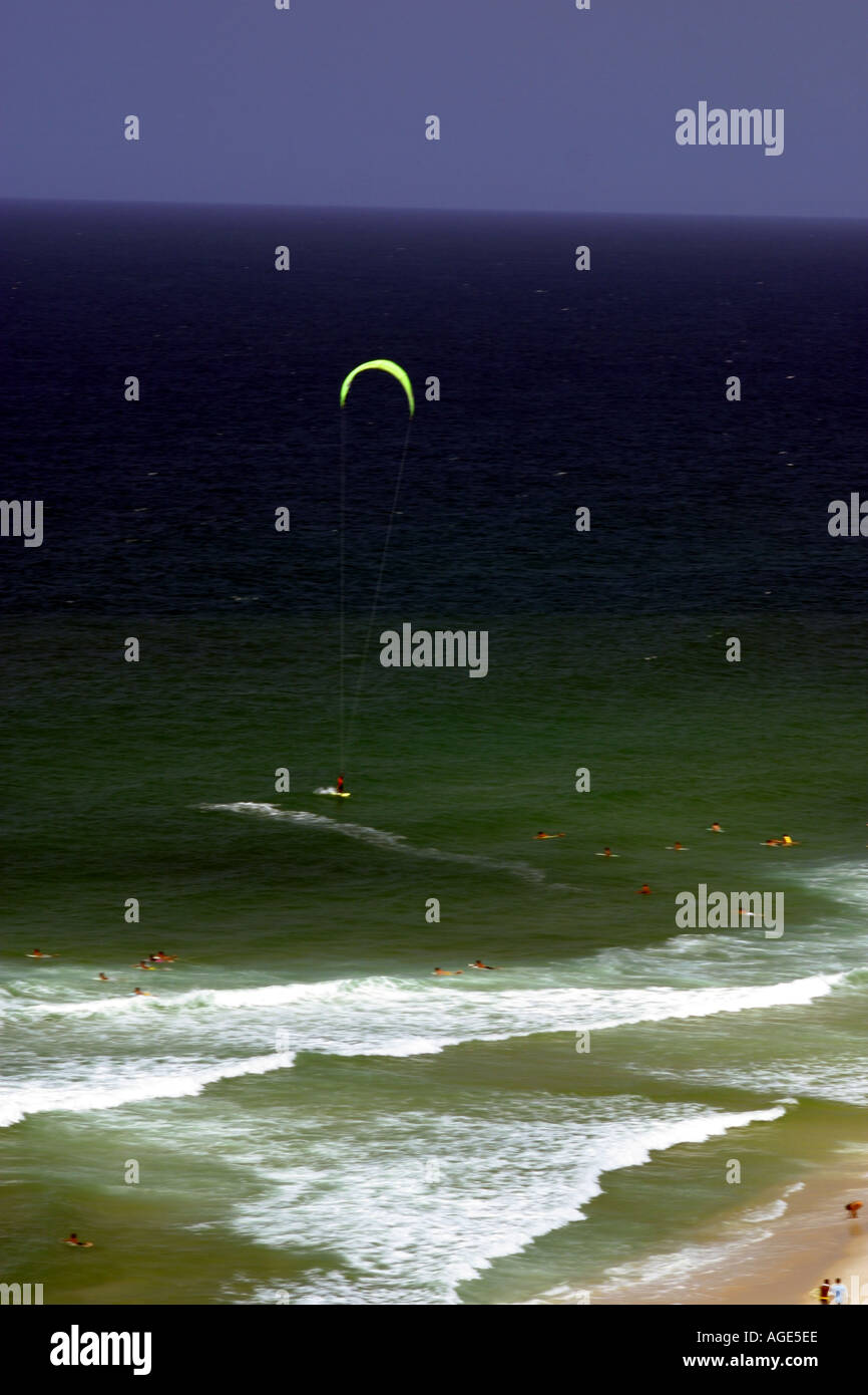 Aerial view beach kite surfers hi-res stock photography and images - Alamy