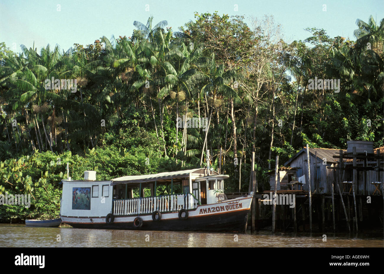 Brazil, Belem, Tourist boat in Amazon river Stock Photo - Alamy