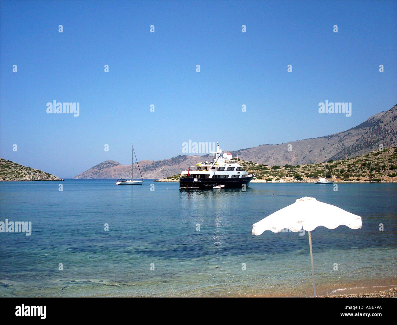 Harbour of panormitis hi-res stock photography and images - Alamy