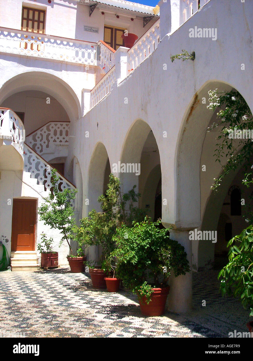 Panormitis Monastery Symi Greece Stock Photo - Alamy