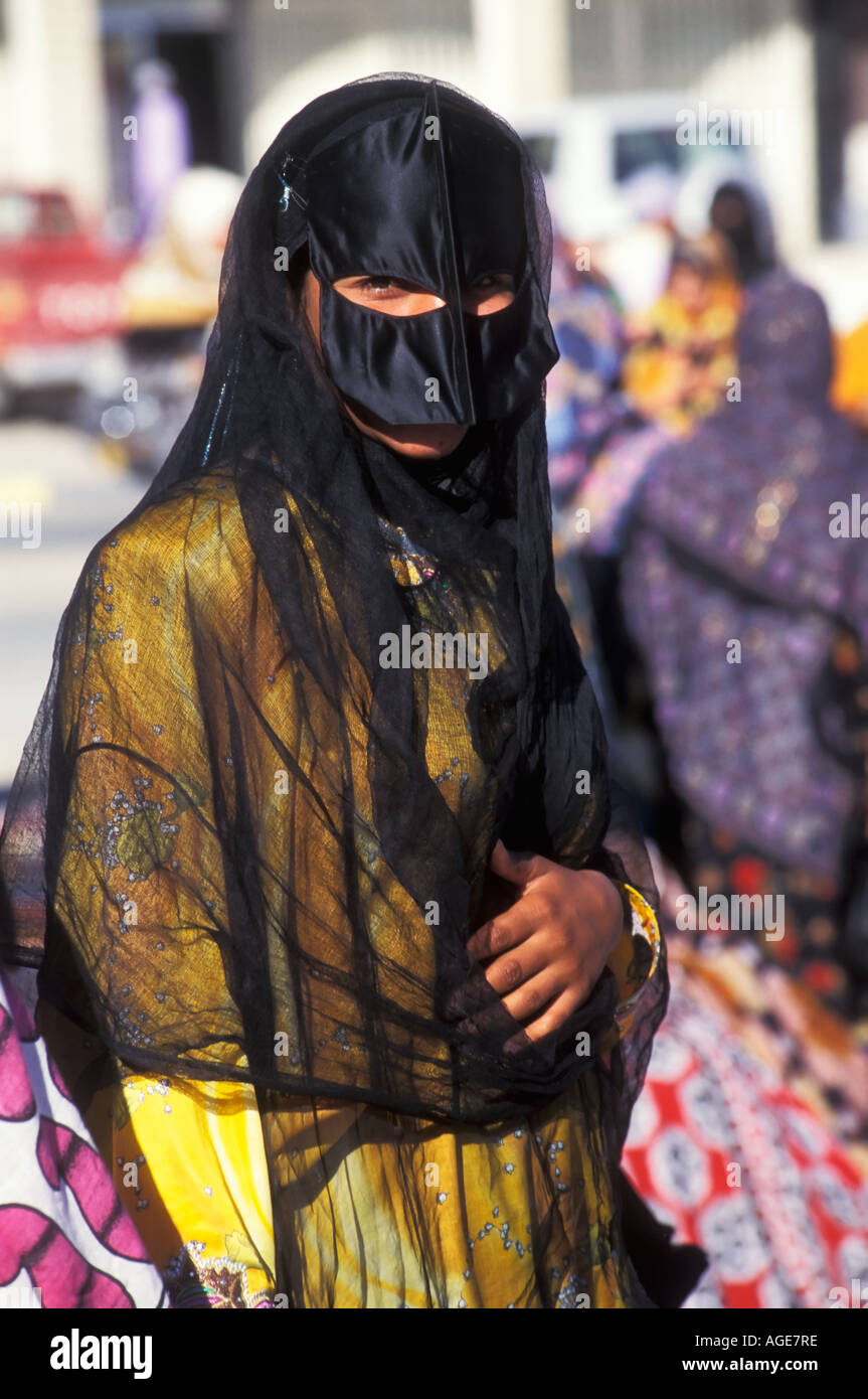 Omani Woman at Market in Sinaw, Oman Stock Photo, Royalty Free Image ...