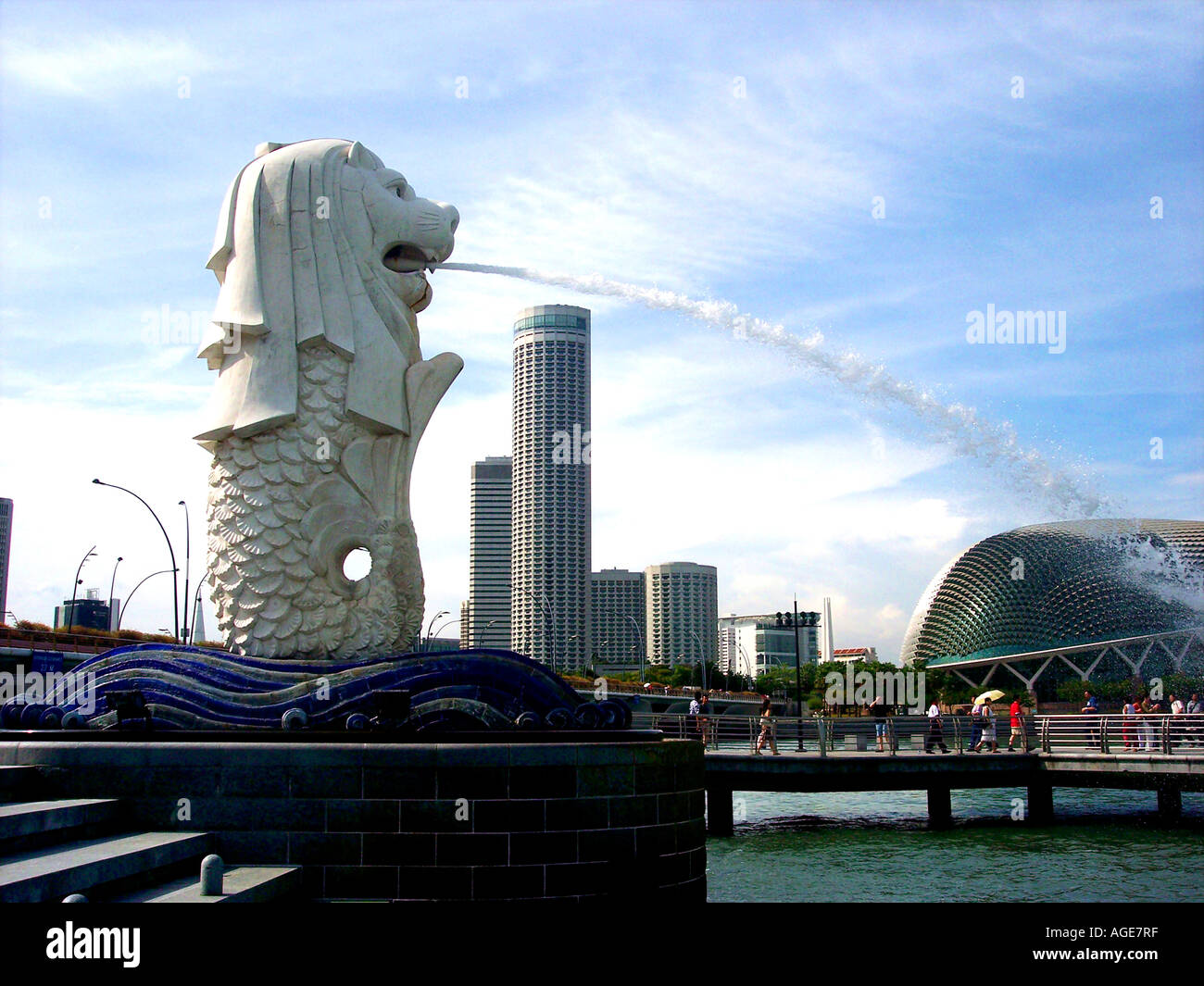 Merlion Statue Singapore South East Asia Stock Photo - Alamy
