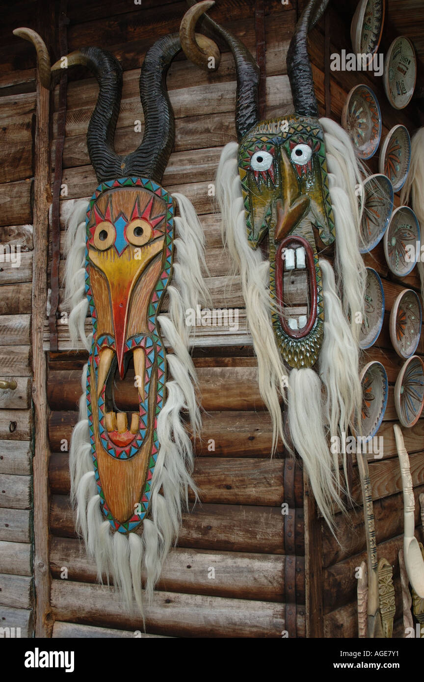 Vampire masks, Romania Stock Photo - Alamy