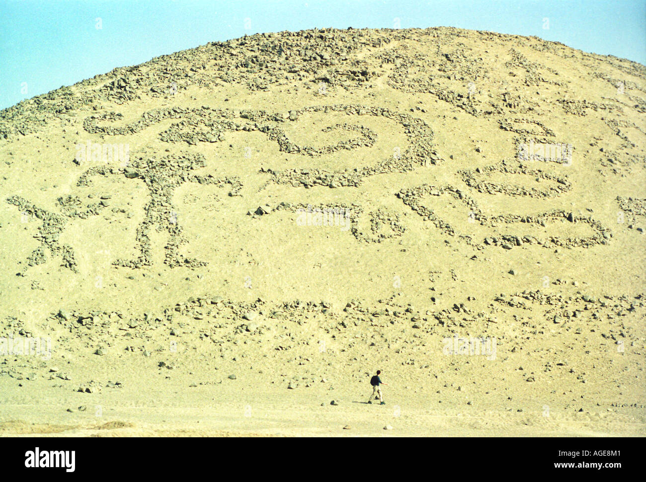 Ancient stone Geoglyphs near Arica in Chile Stock Photo - Alamy