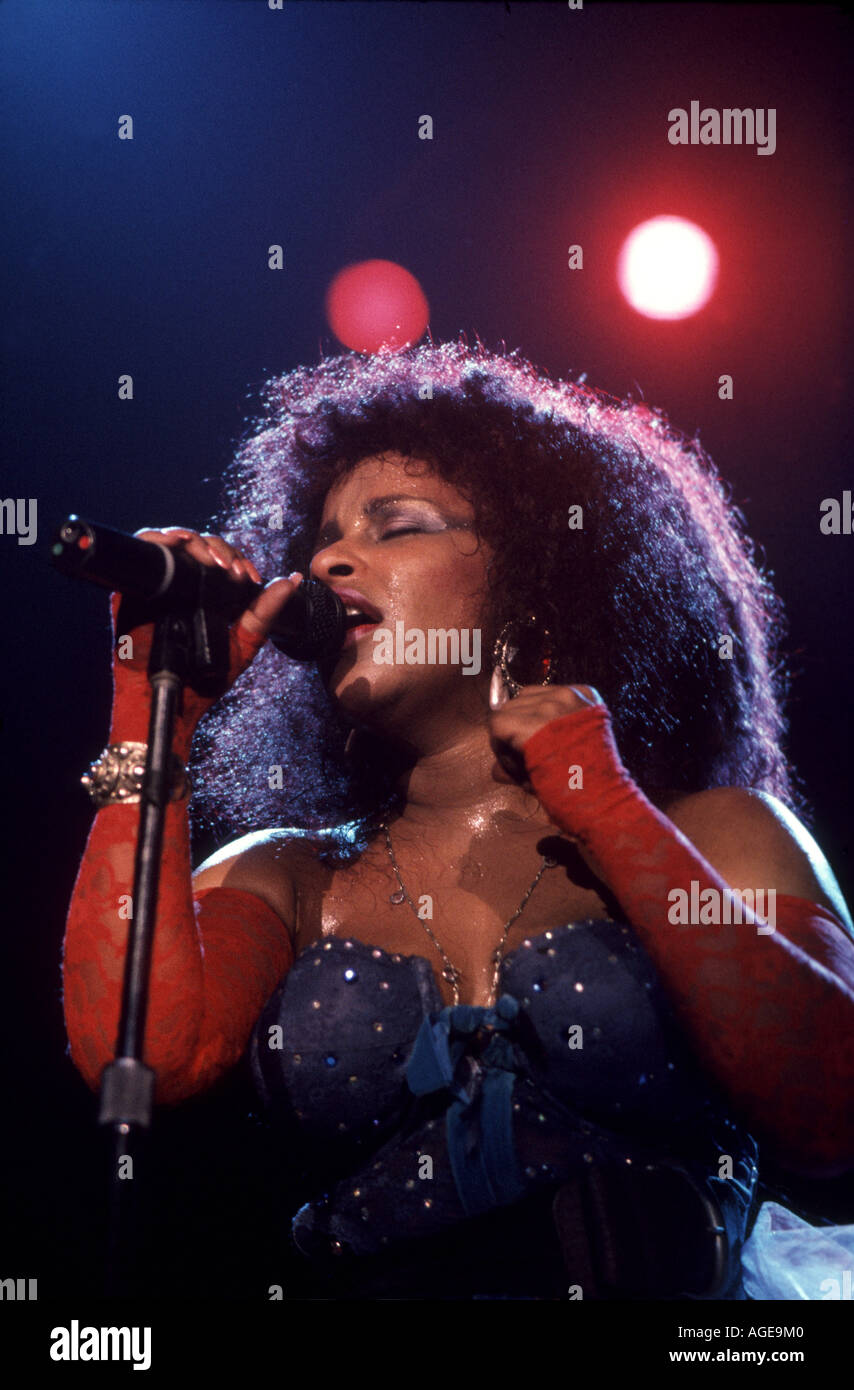 CHAKA KHAN American singer about 1987 Stock Photo - Alamy