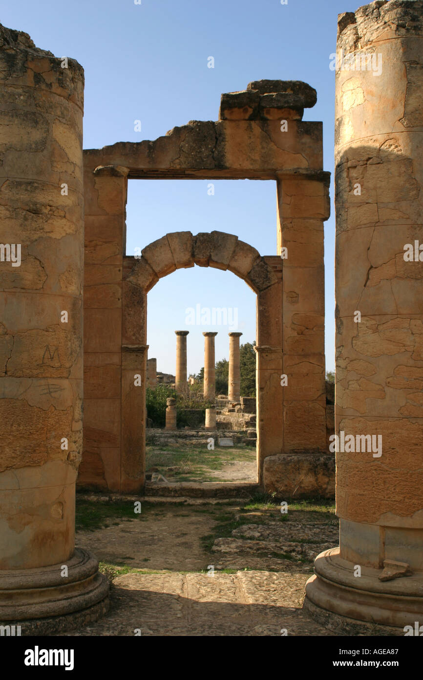 Libya Cyrene Apollo sanctuary Stock Photo - Alamy