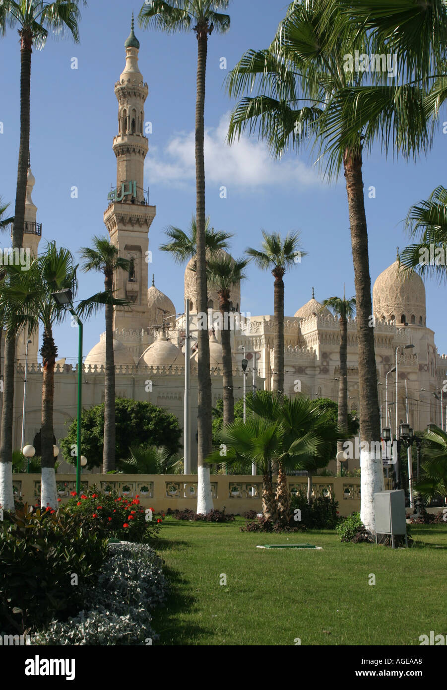 Egypt Alexandria Aboul Abbas Mosque Stock Photo - Alamy