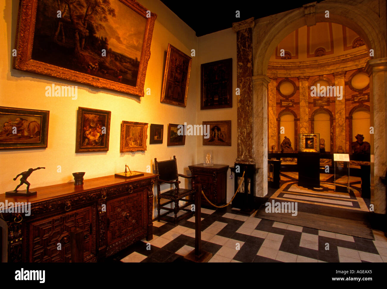interior, Rubens House, Rubenshuis, home, Peter Paul Rubens, museum ...