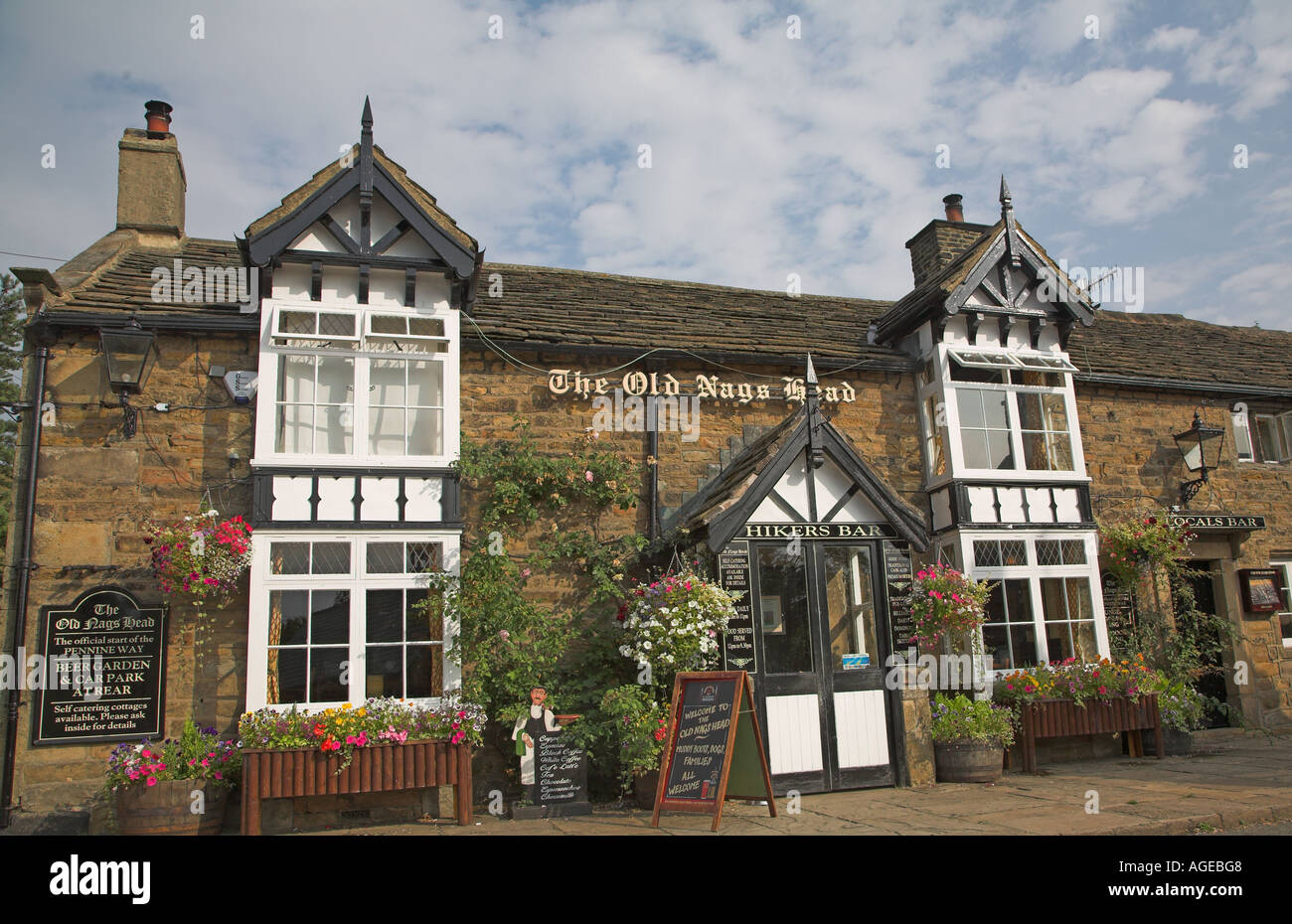 The Old Nag's Head public house Edale Village peak district national ...