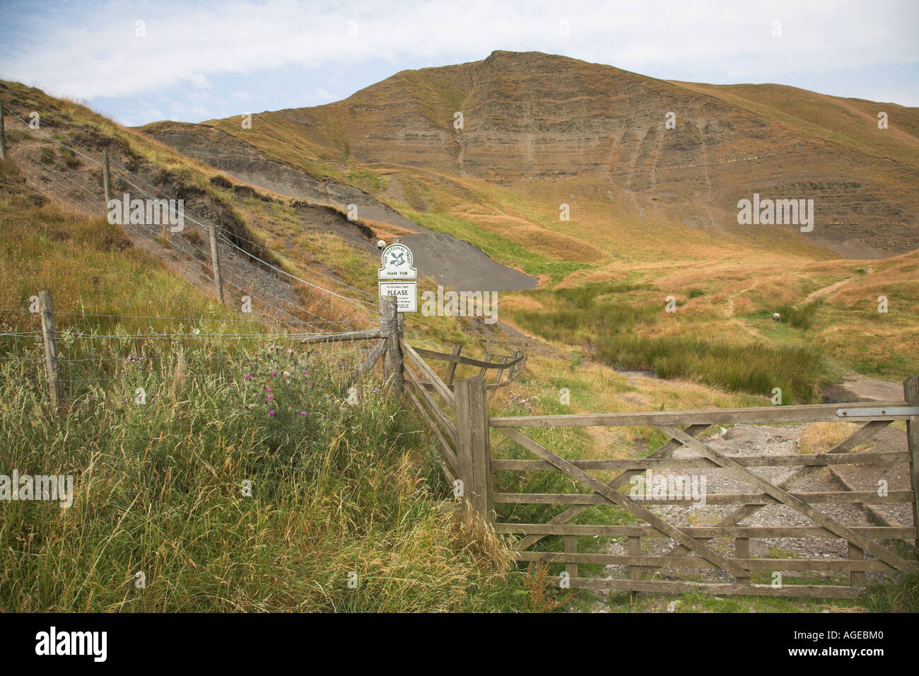 Mam Tor Peak District national park Derbyshire England Stock Photo - Alamy