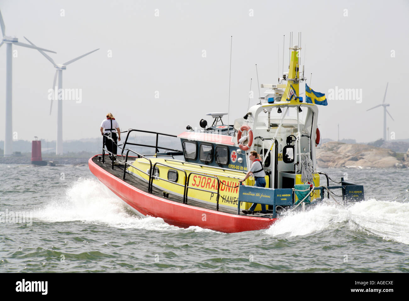 Swedish Sea-rescue Boat Stock Photo - Alamy