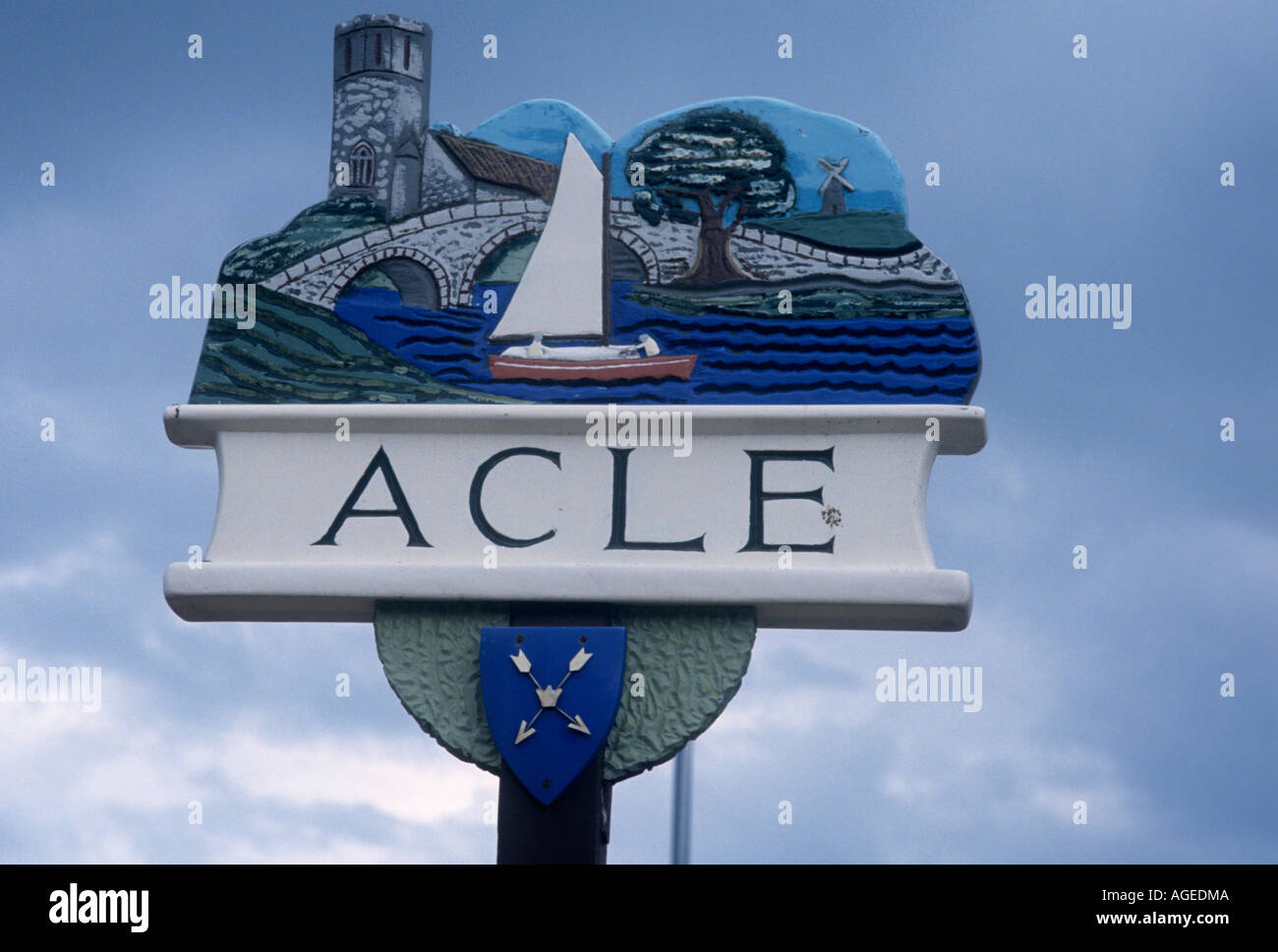 Acle Village Sign High Resolution Stock Photography and Images - Alamy