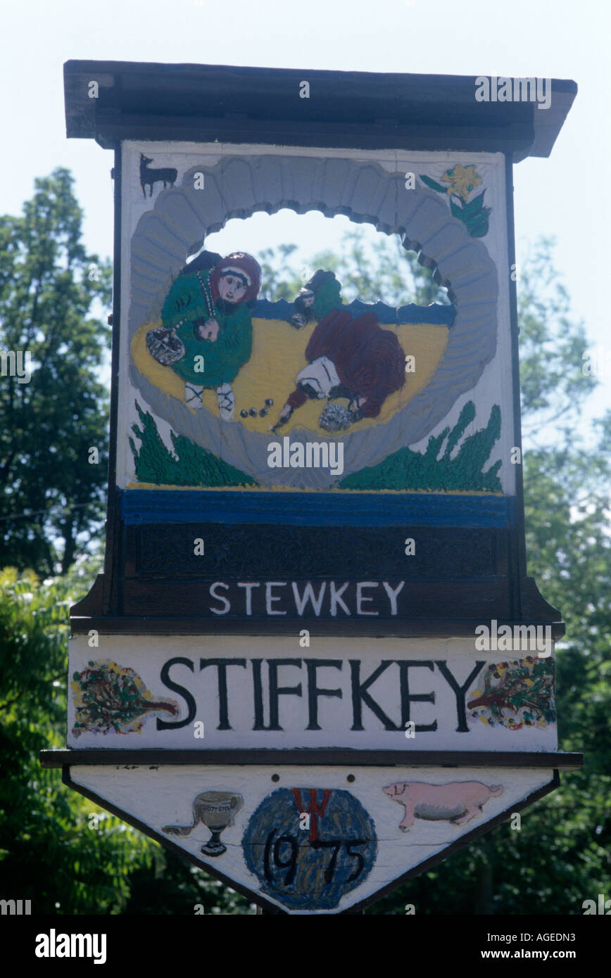 Stiffkey village sign hi-res stock photography and images - Alamy