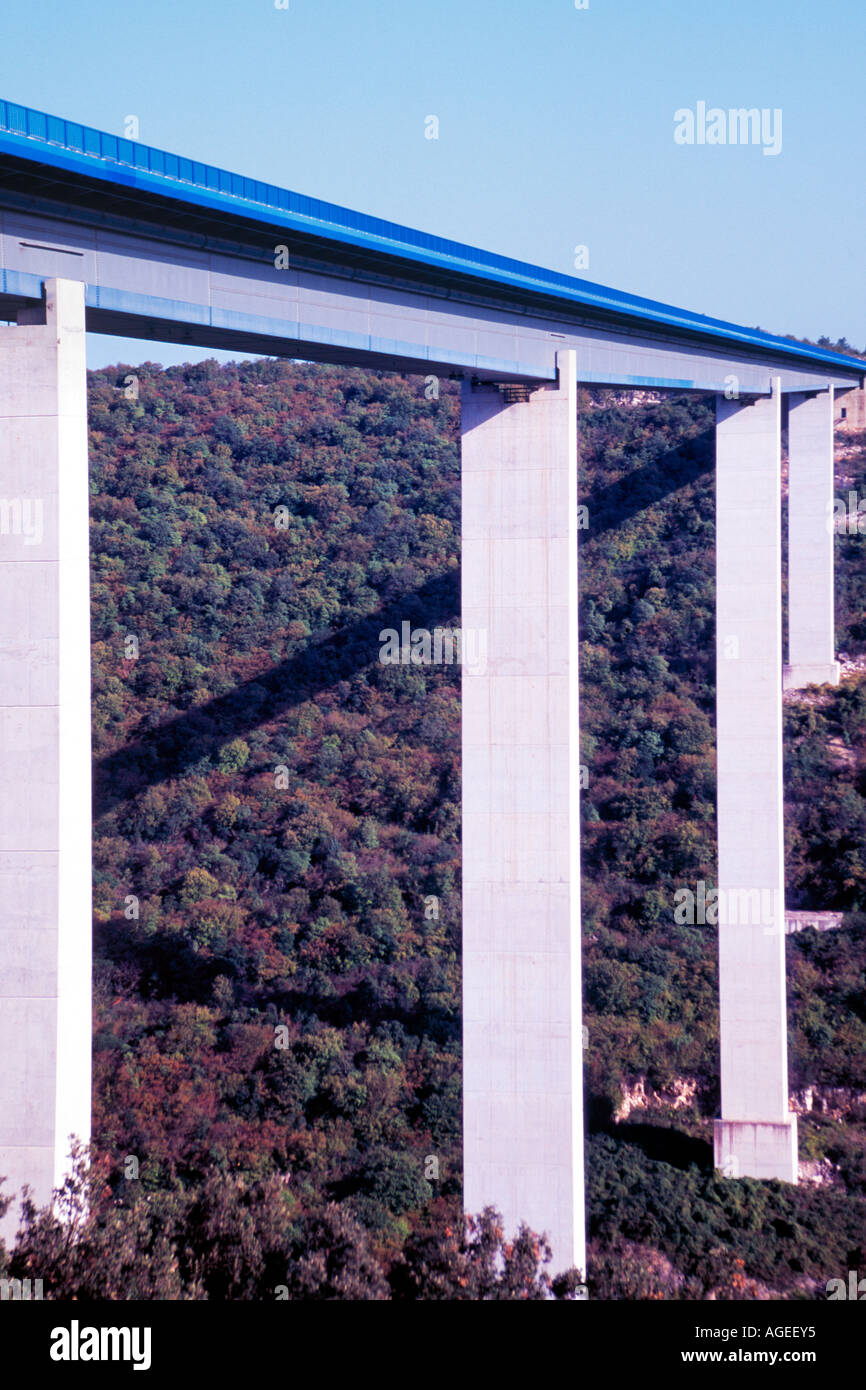 Viaduct Limska Draga. Croatia Stock Photo - Alamy