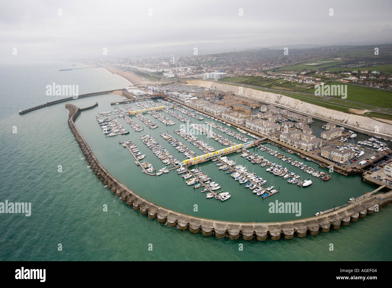 Aerial view brighton seafront beach hi-res stock photography and images ...