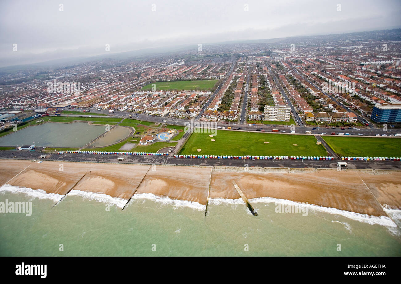 Aerial view of Hove, Brighton, East Sussex, England Stock Photo - Alamy