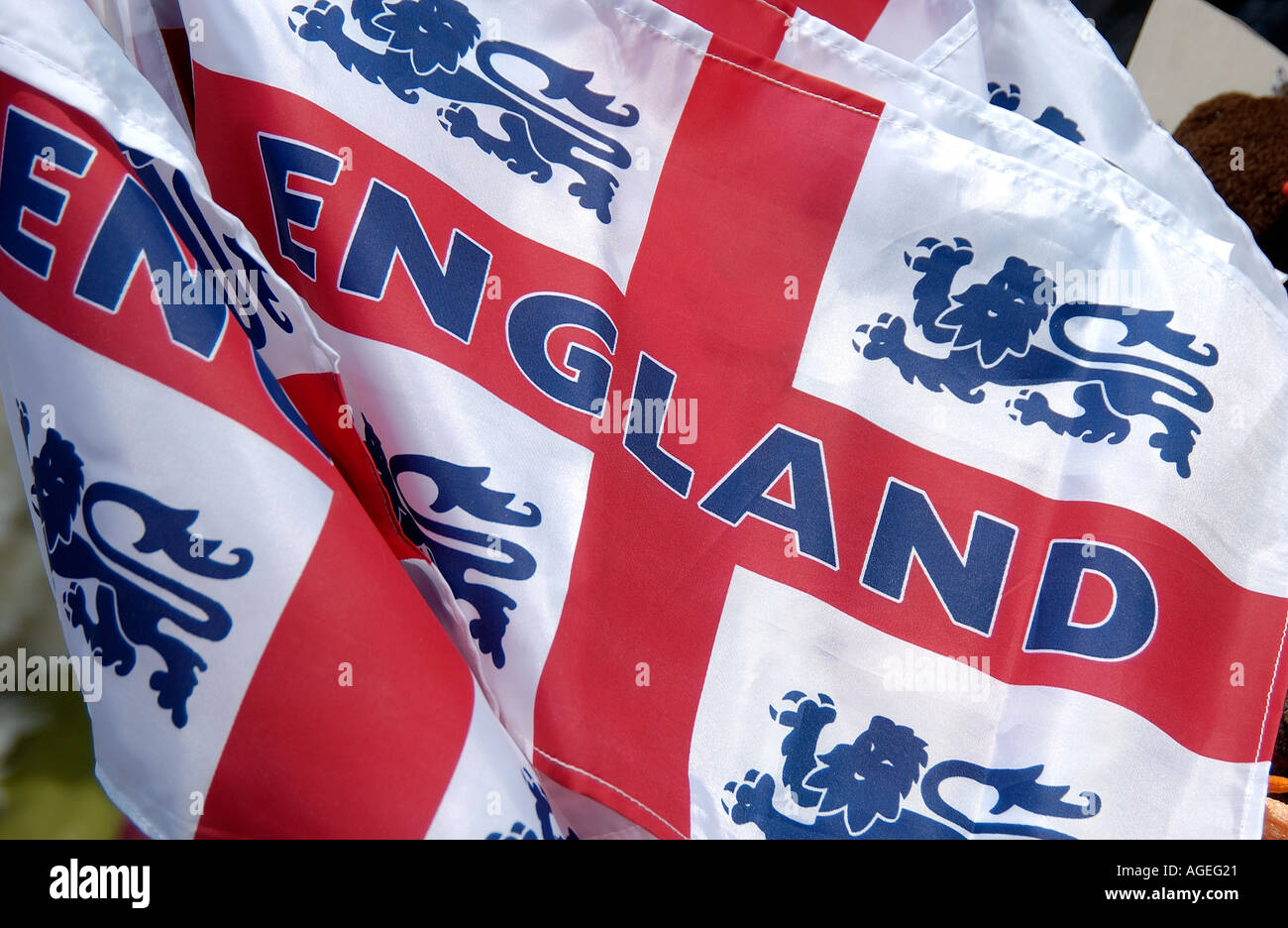 English soccer flags Stock Photo - Alamy
