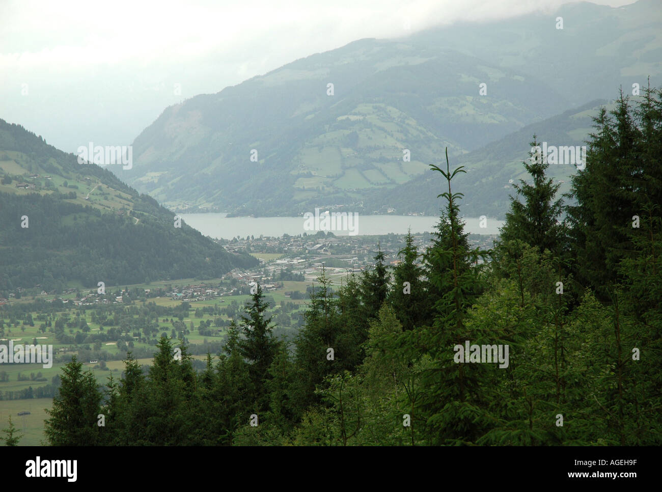 Zellam See and Zeller Lake Austria Stock Photo - Alamy
