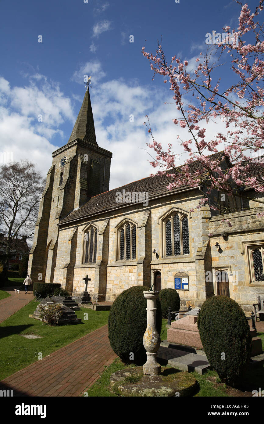 St Peter and St Paul Church. Lingfield, Surrey, England Stock Photo - Alamy