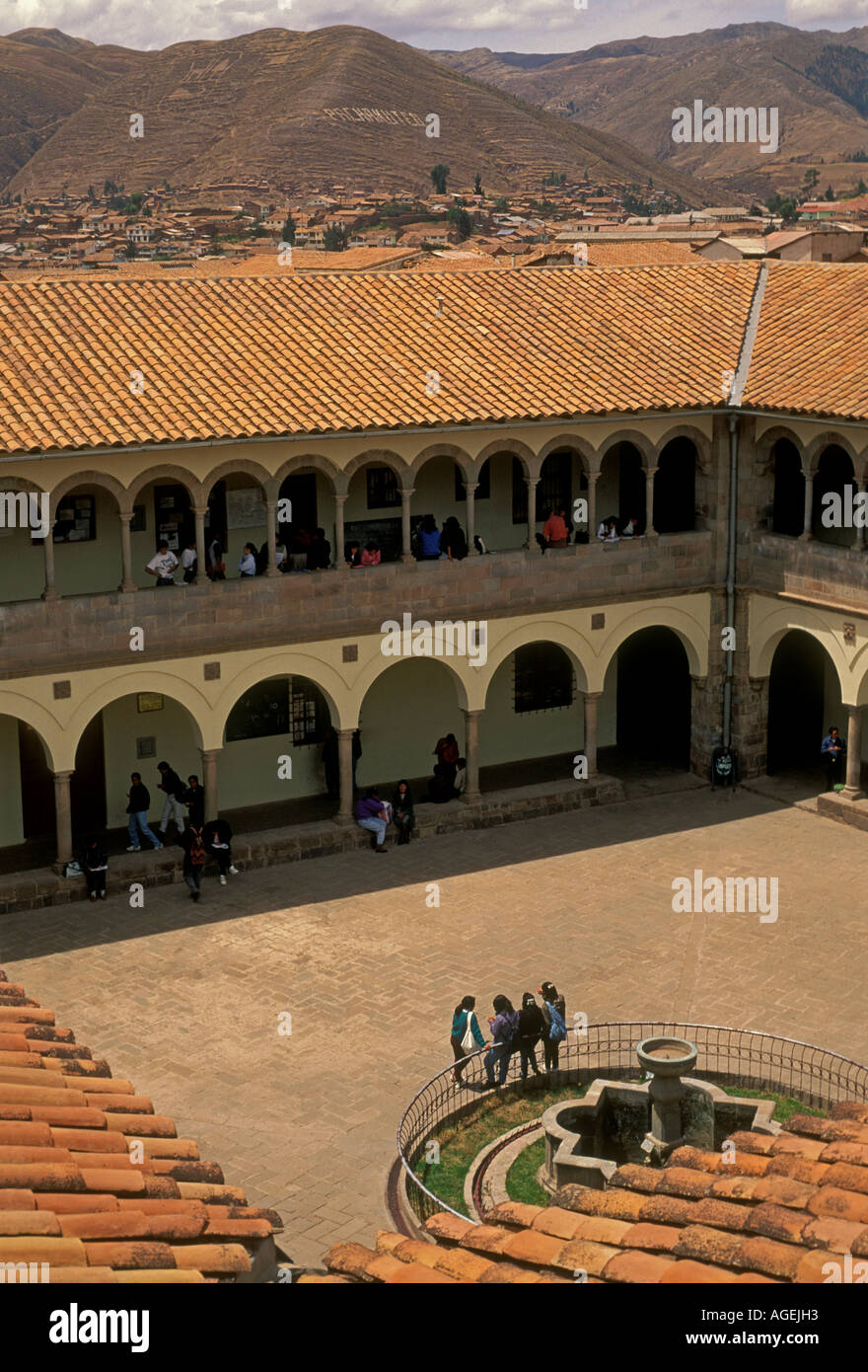 Peruvians, Peruvian students, Peruvian, students, courtyard, National ...