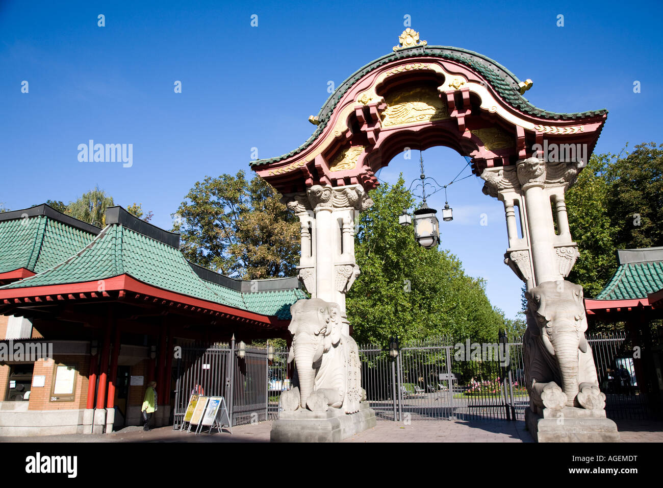 Main entrance gate Berlin Zoo, Germany Stock Photo - Alamy