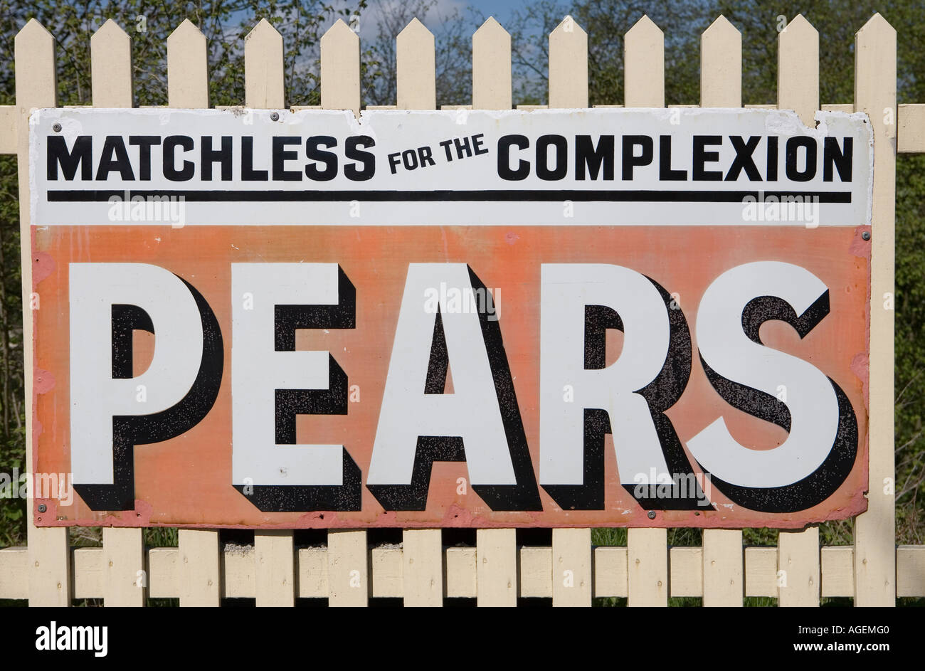 Old advertising sign Stock Photo - Alamy