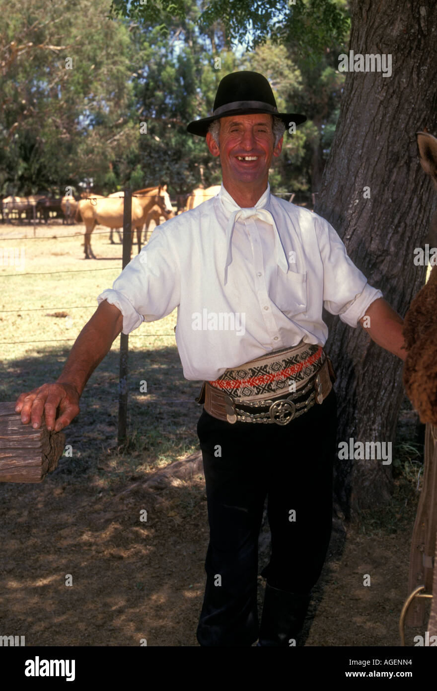 1, one, Argentine man, gaucho, eye contact, front view, portrait ...