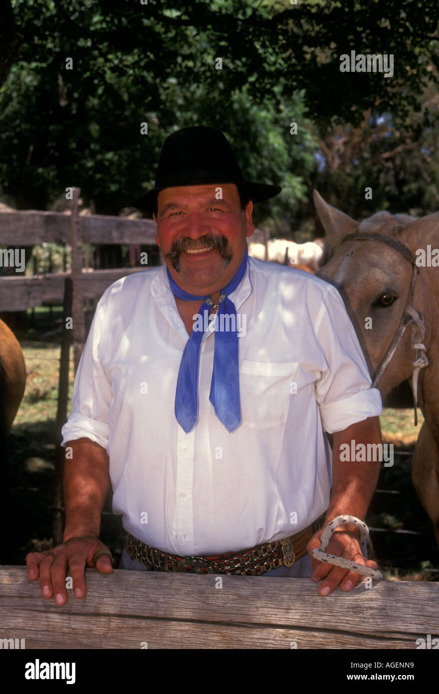1, one, Argentine man, gaucho, eye contact, front view, portrait ...