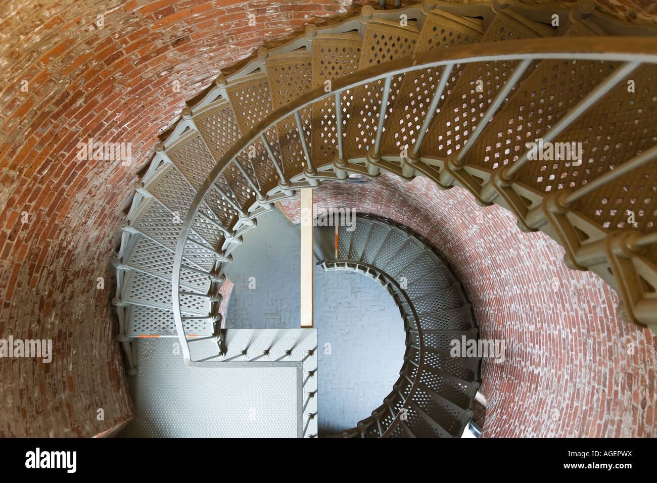 Circular stairway inside Cape Blanco light house Oregon Stock Photo - Alamy