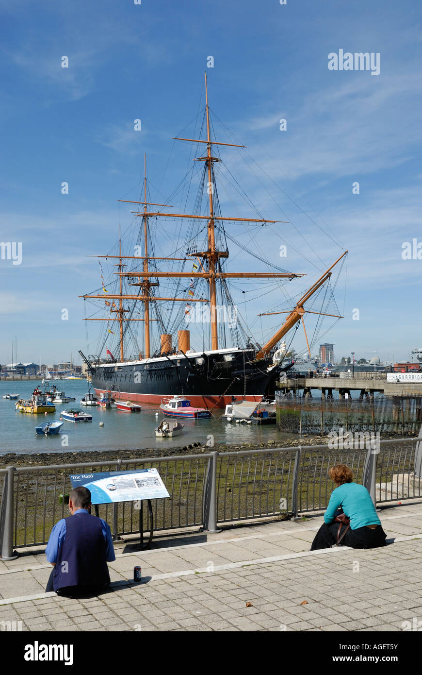 HMS Warrior the world’s first iron-hulled, armoured warship powered by ...