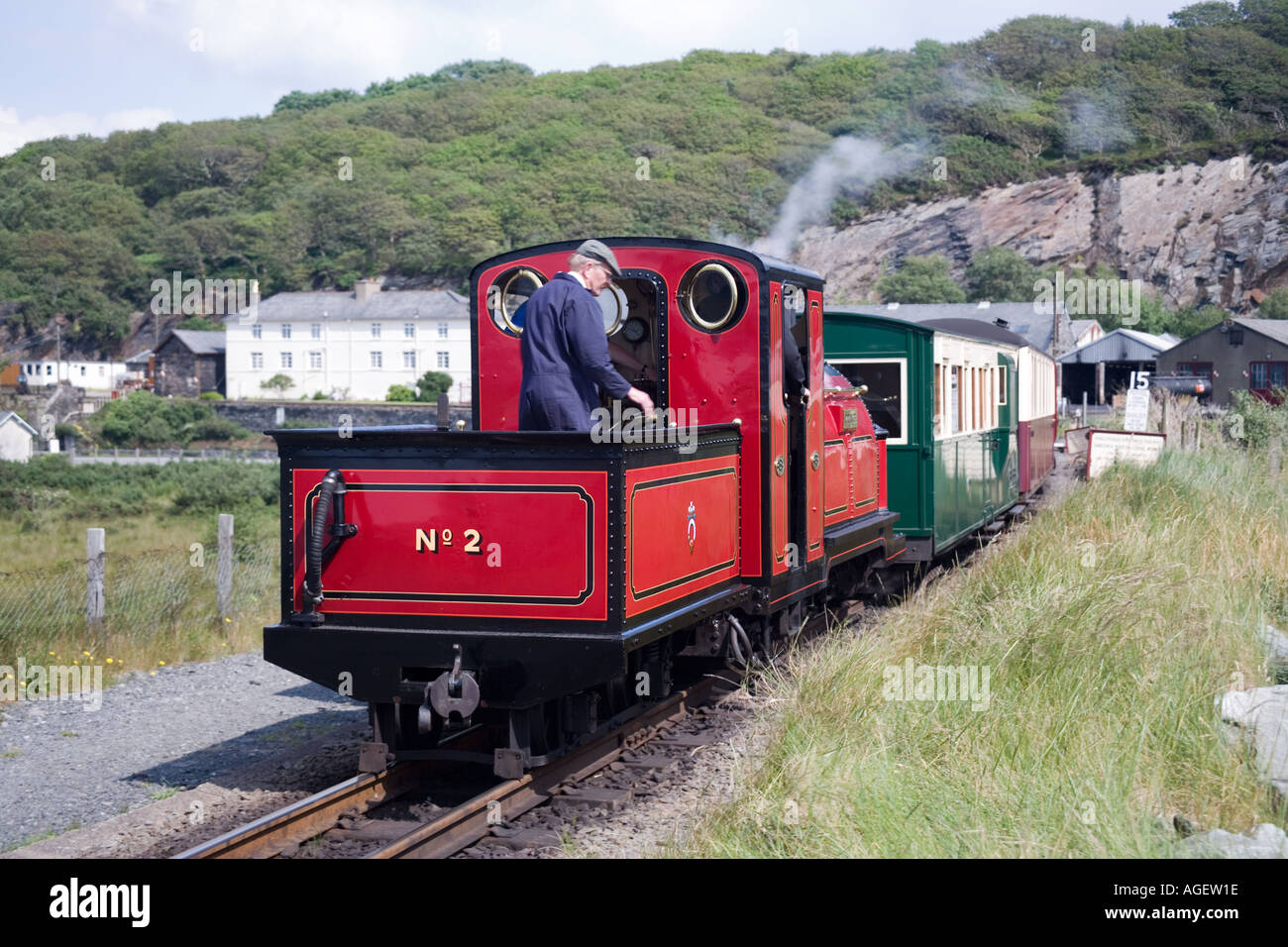 Steam Train called Prince on the Ffestiniog steam railway on the cob ...