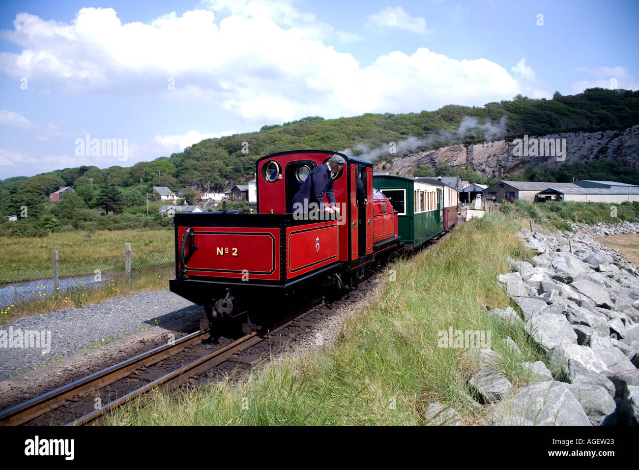 Steam Train called Prince on the Ffestiniog steam railway on the cob ...