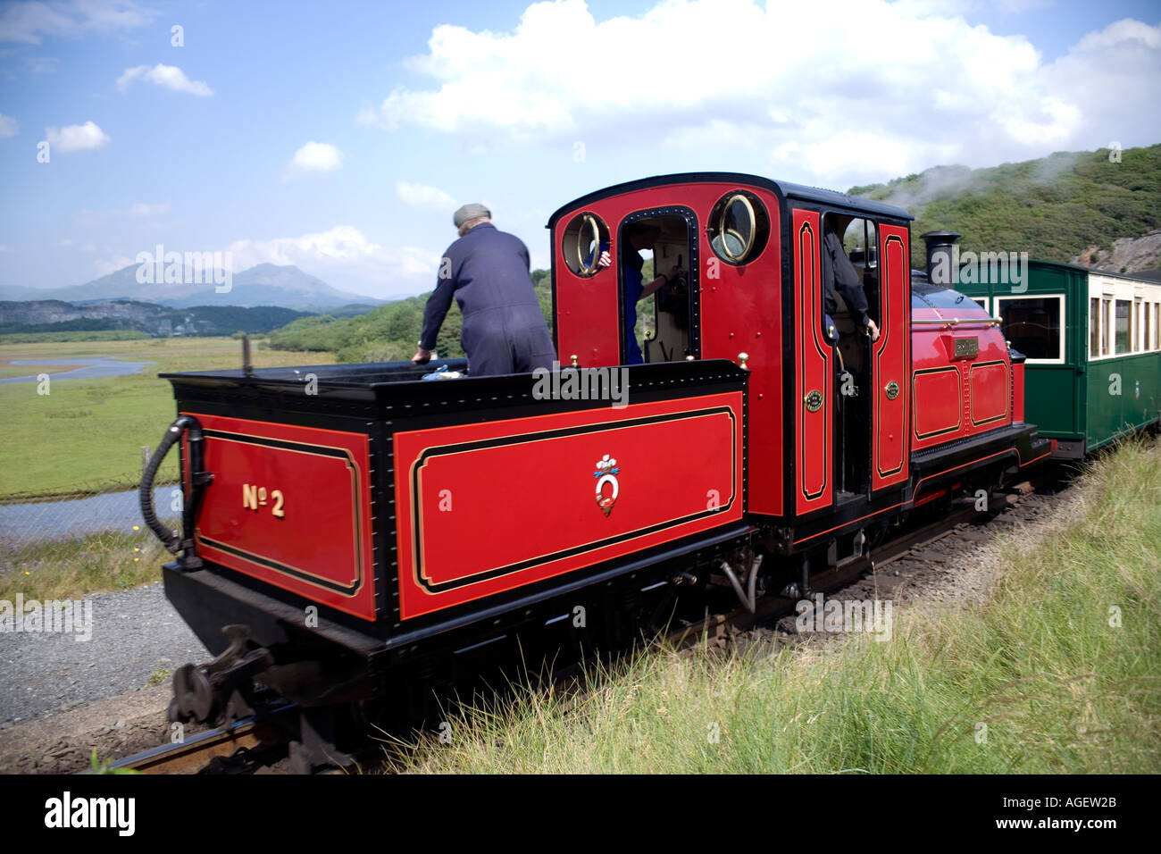 Steam Train called Prince on the Ffestiniog steam railway on the cob ...
