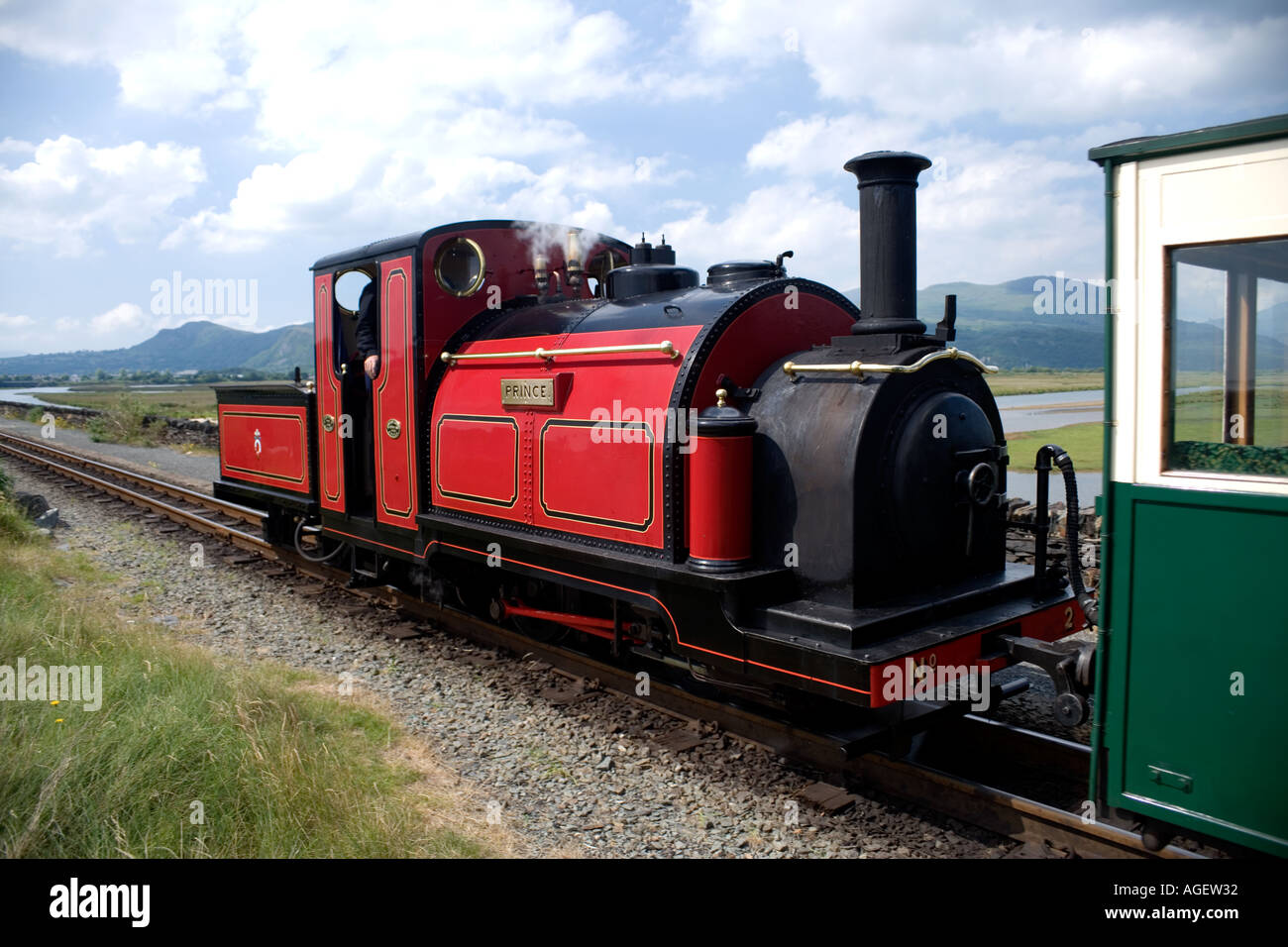 Steam Train called Prince on the Ffestiniog steam railway on the cob ...