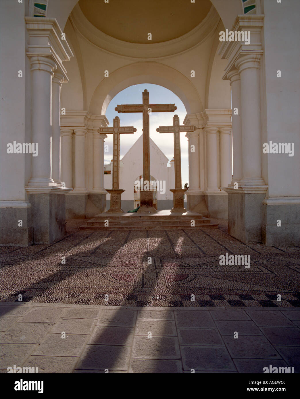Dramatic sunset over crosses hi-res stock photography and images - Alamy