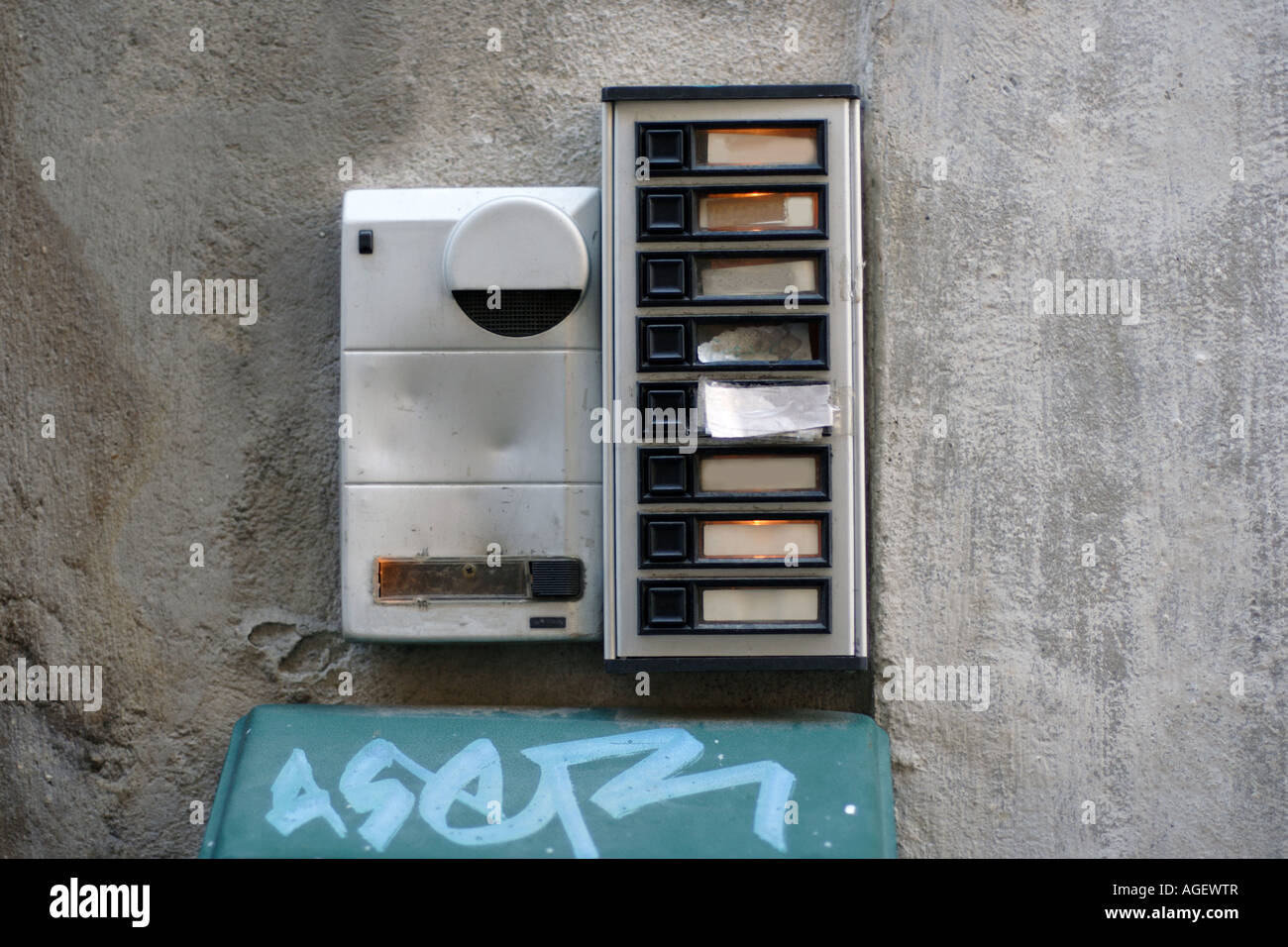 shot of an entry bell Stock Photo - Alamy