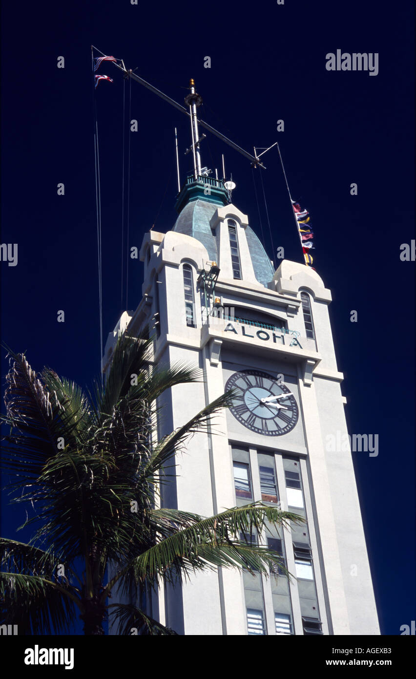 Aloha Tower, Aloha Tower Marketplace, Honolulu Harbor, Oahu, Hawai'i ...