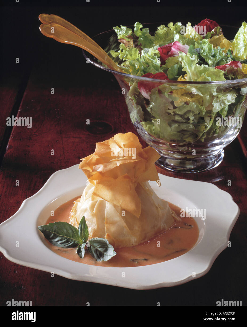 Filo pastry parcel hi-res stock photography and images - Alamy