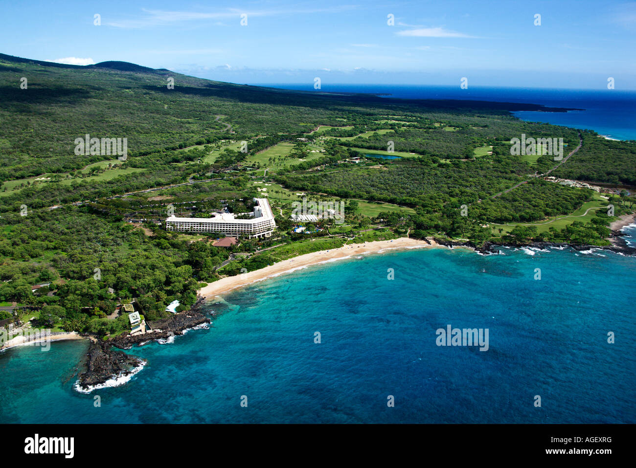 Maui aerial golf hi-res stock photography and images - Alamy