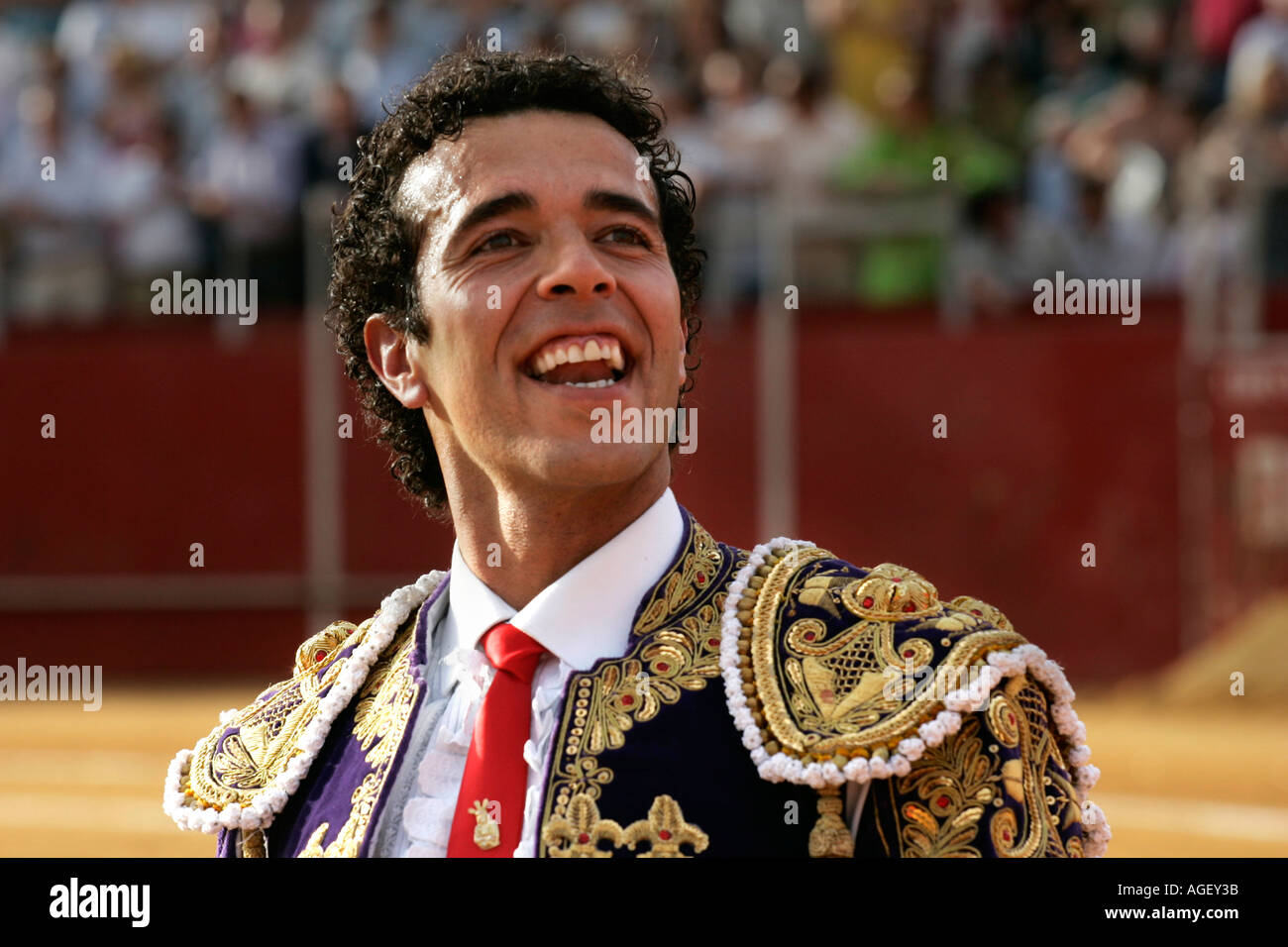 Victor Puerto smiling after bullfighting Stock Photo - Alamy